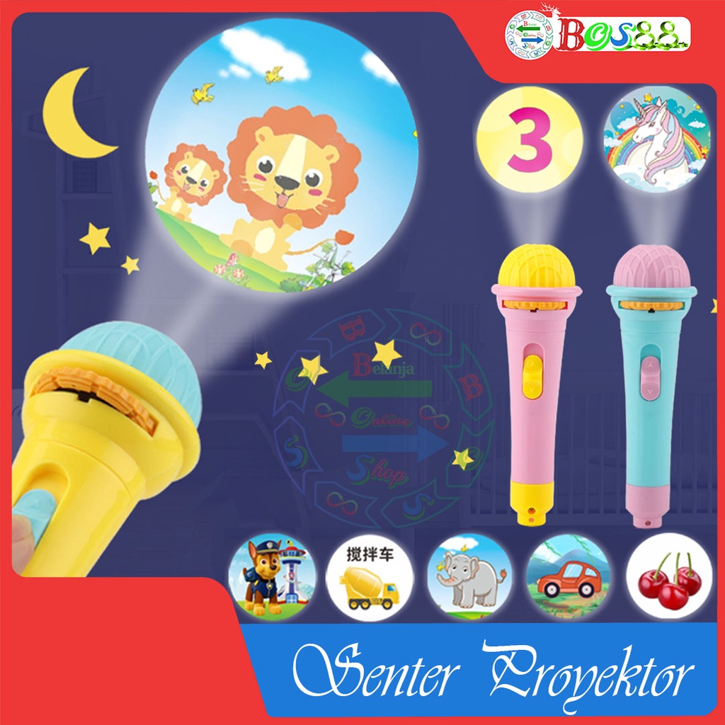 Jual Mainan Anak Senter Proyektor 24 Gambar Menarik / Fun Flashlight ...