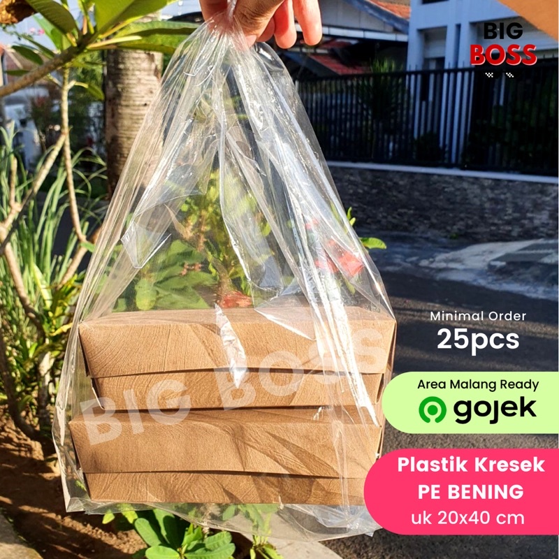 Jual [ECER] Plastik Kresek PE PP Bening Transparan 20x40 cm / Kresek ...