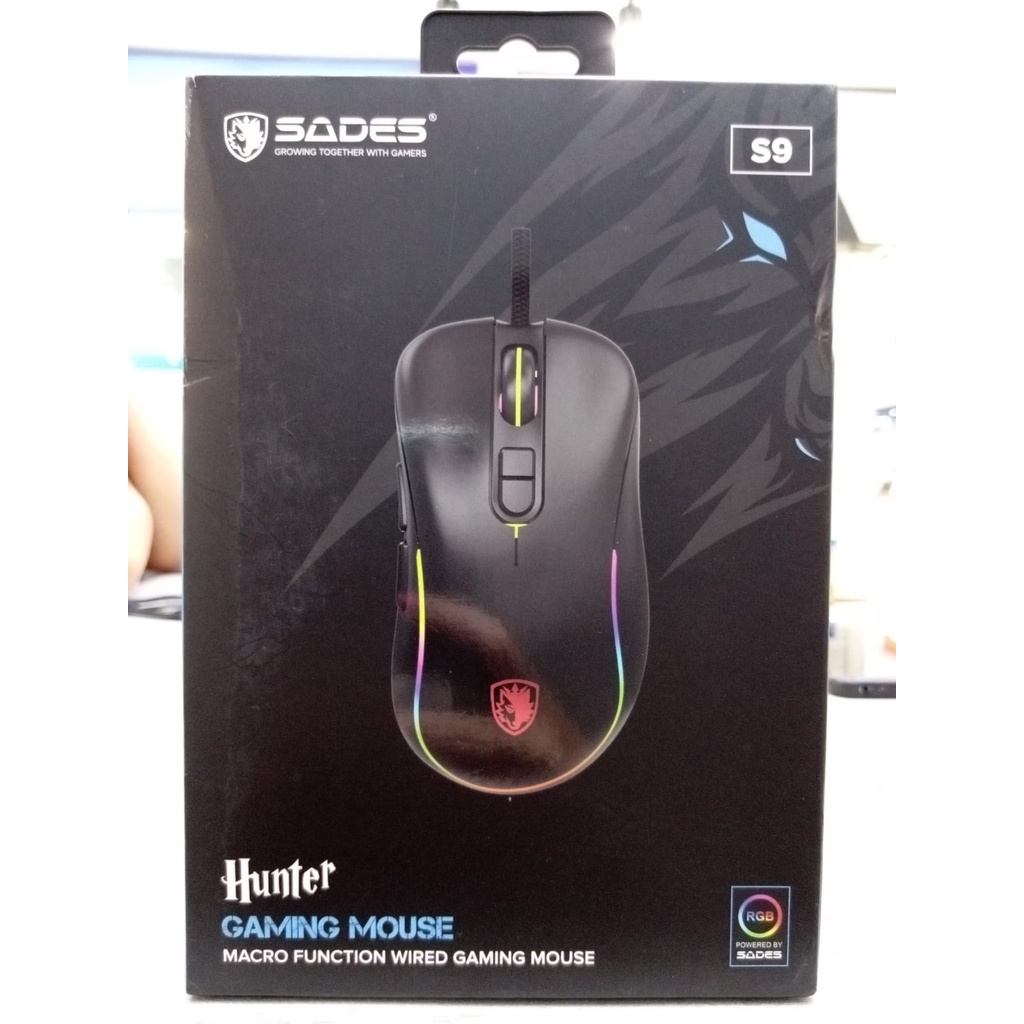 Jual Mouse Gaming Sades S9 Hunter | Shopee Indonesia