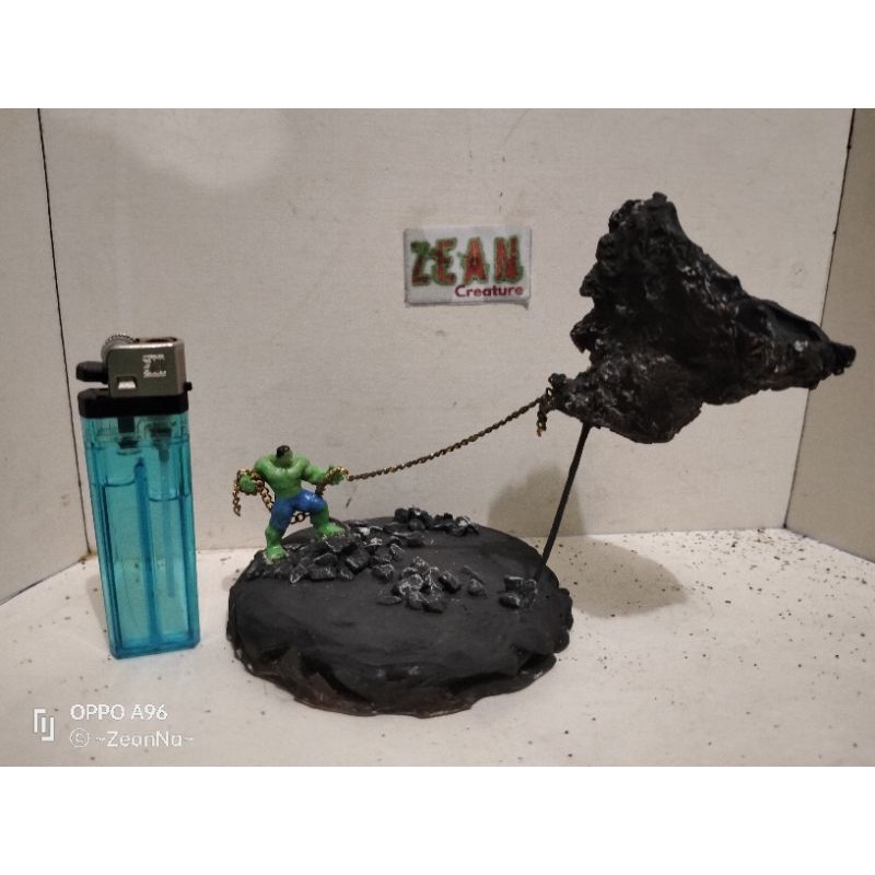 Jual Miniatur/ Hiasan Meja /Pot bonsai/bunga mini model karakter Hulk ...