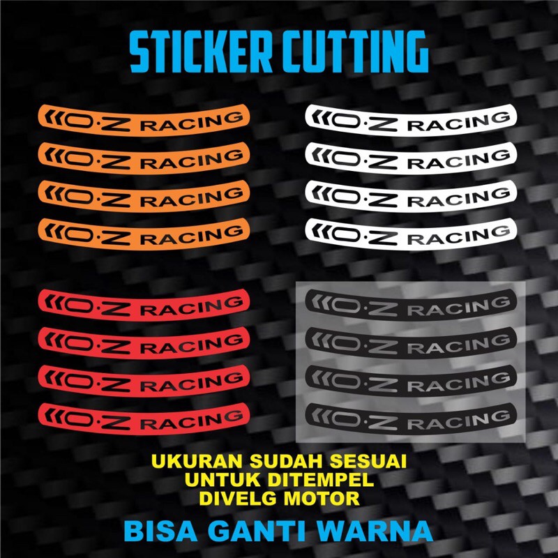 Jual Sticker Velg motor - Stiker OZ RACING | Shopee Indonesia