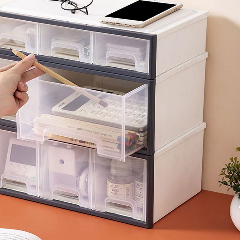 Jual UNISOH Laci Mini Kabinet Lemari Plastik Susun Kotak Penyimpanan ...