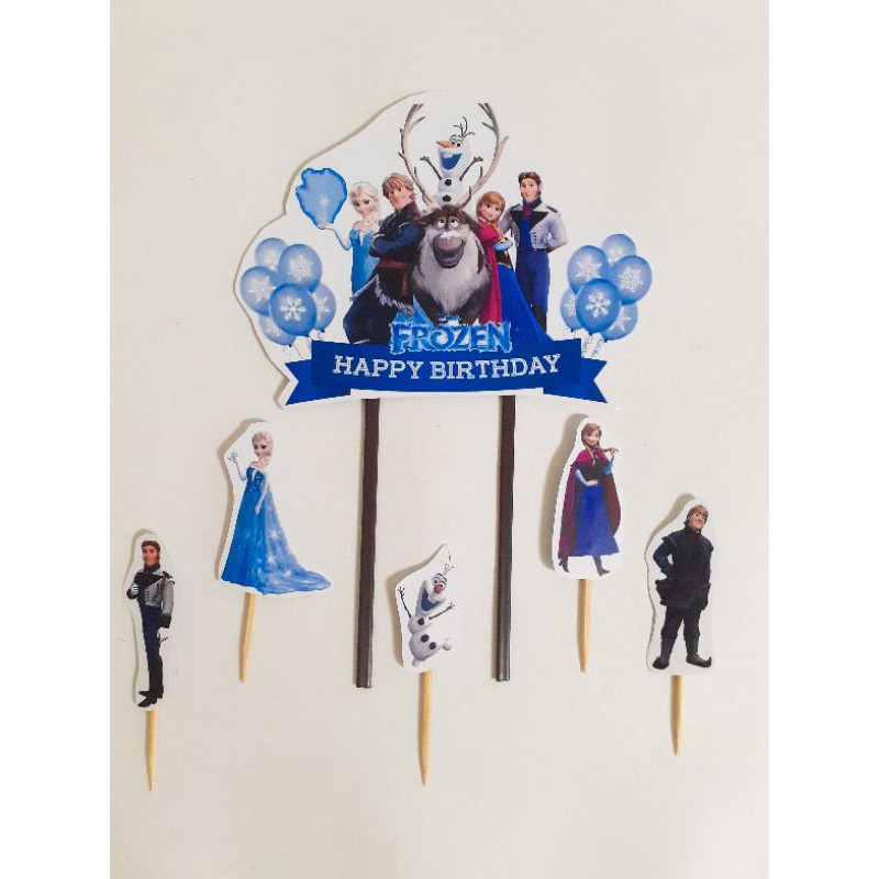 Jual TOPPER KUE FROZEN / TOPPER FROZEN / CAKE TOPPER FROZEN / TOPPER ...