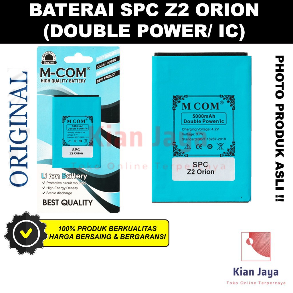 Jual MCOM Baterai SPC Z2 ORION Original Double Power Batrai Batre Battery | Shopee Indonesia