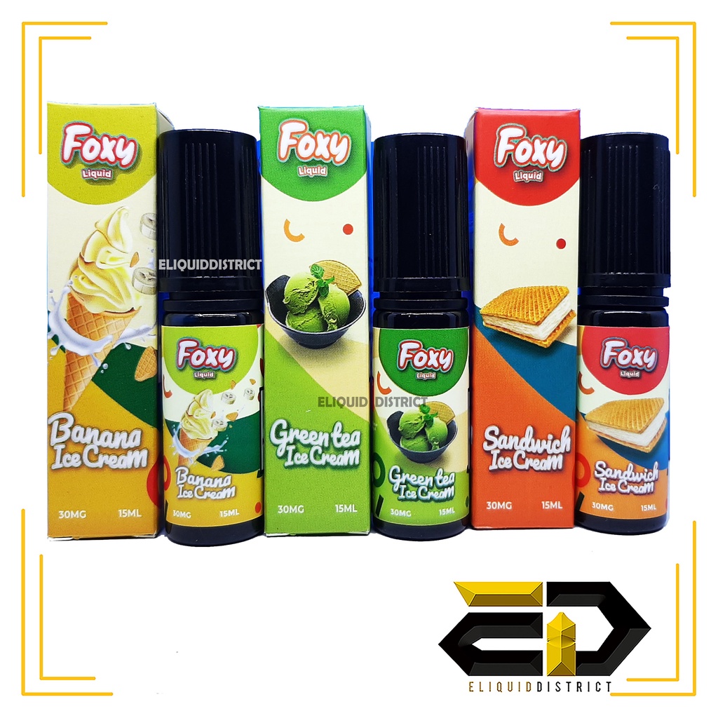 Jual FOXY SALTNIC BANANA ICE CREAM - GREEN TEA ICE CREAM - SANDWICH ICE ...