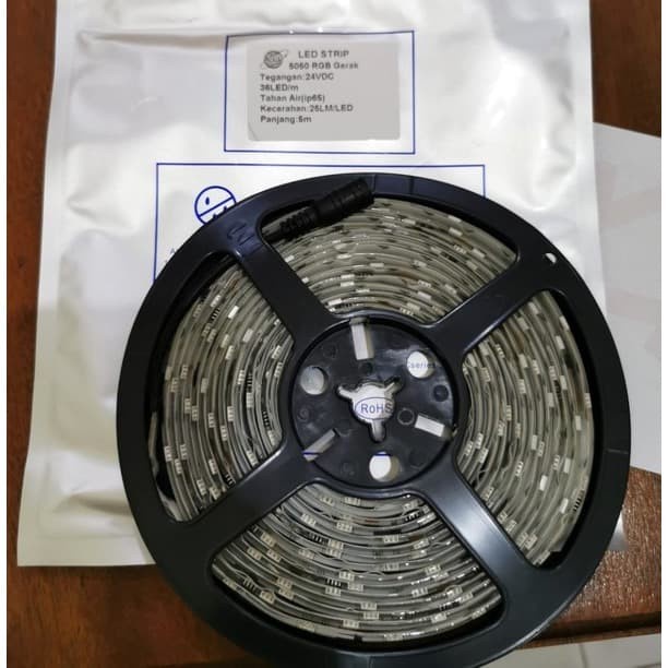 Jual (5 ROLL) LED Strip Flexible 5050 RGB 12V Gerak 150led/rol 5m IP65 Running | Shopee Indonesia