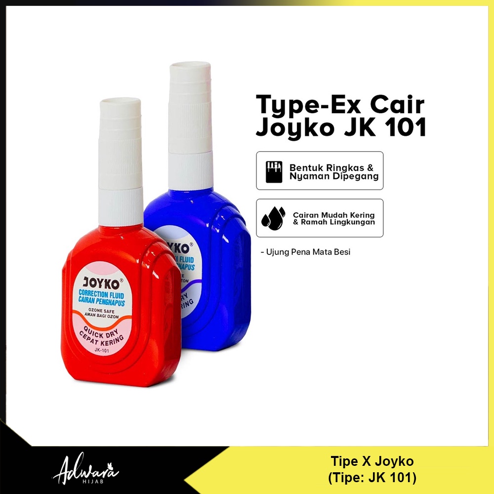 Jual Tip ex Joyko Tipe Jk 101 / Tipe X Cairan Koreksi Tulisan Tinta Pena | Shopee Indonesia