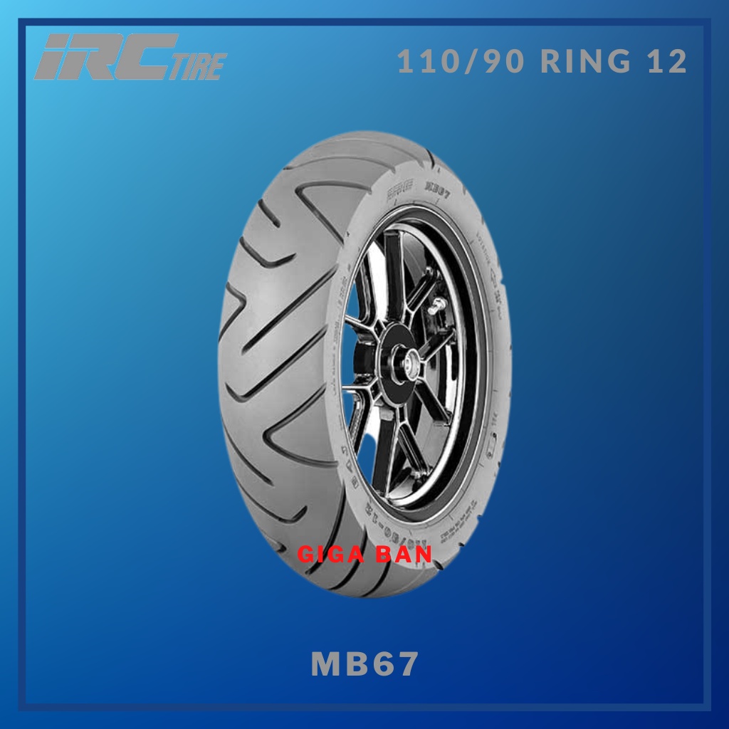 Jual Ban Motor IRC Tire MB67 110/90 Ring 12 Scooter Tipe Tubeless Motor Yamaha Freego S, Honda ...