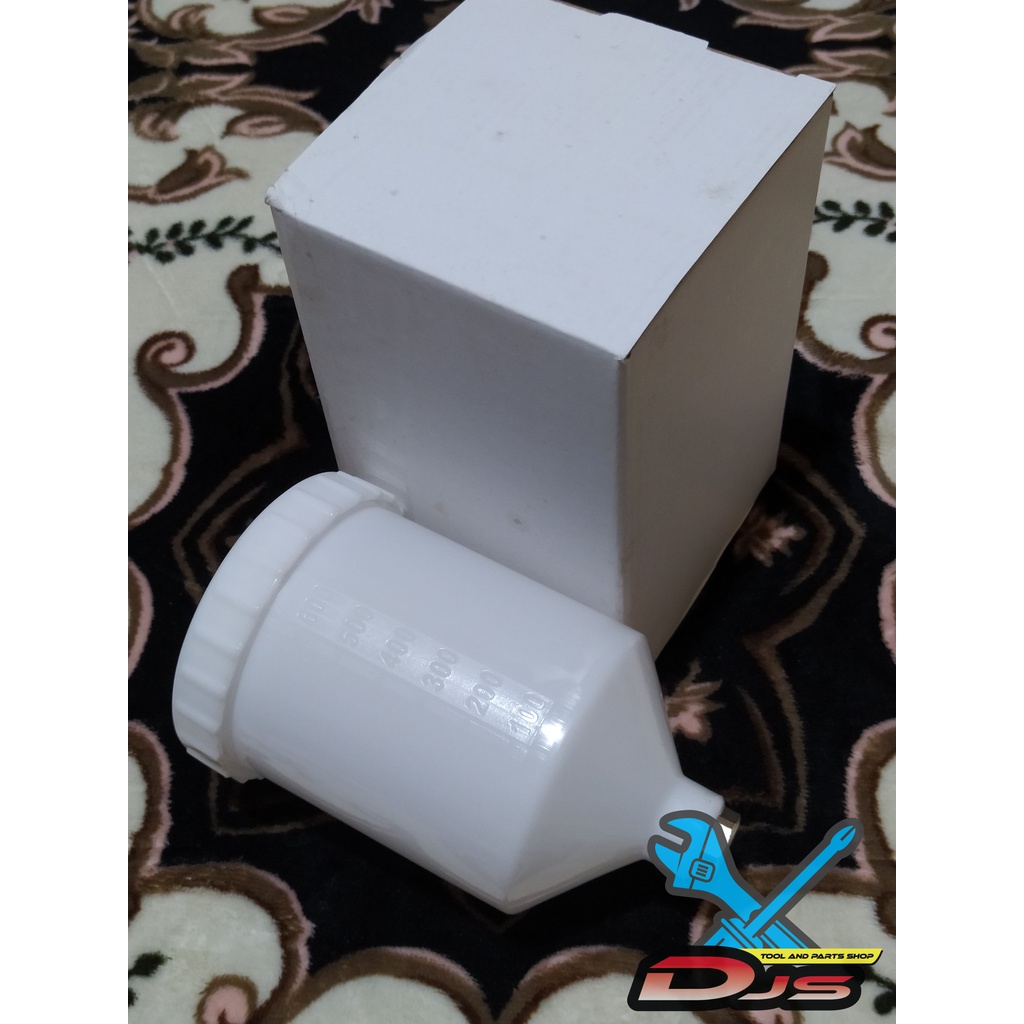 Jual Cup Spray Gun Plastik / Tabung Cat Spray Gun HVLP Ukuran 600ml ...