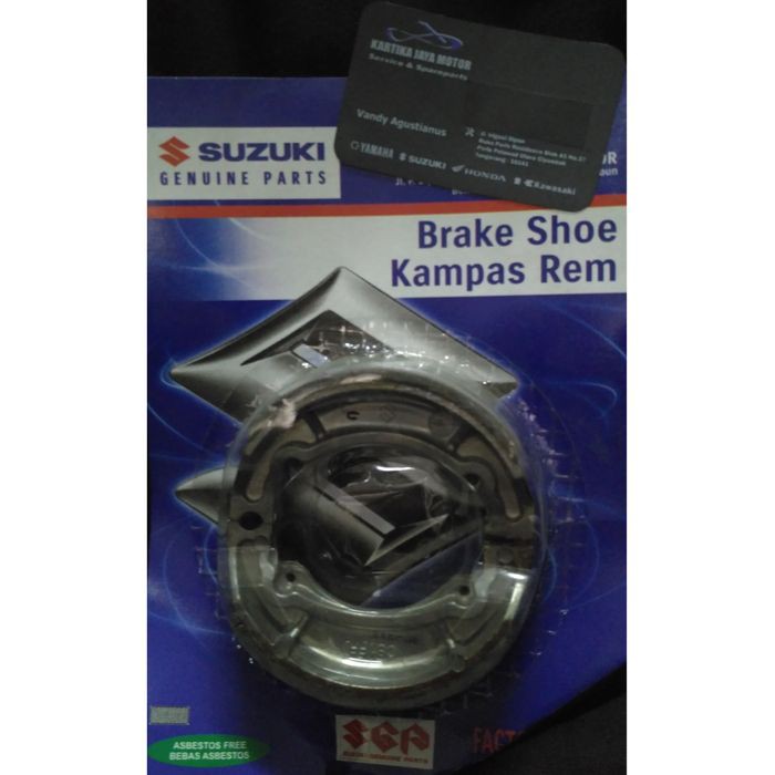 Jual KAMPAS REM BELAKANG/BRAKE SHOE SET SUZUKI SMASH/SHOGUN ( ORIGINAL ...
