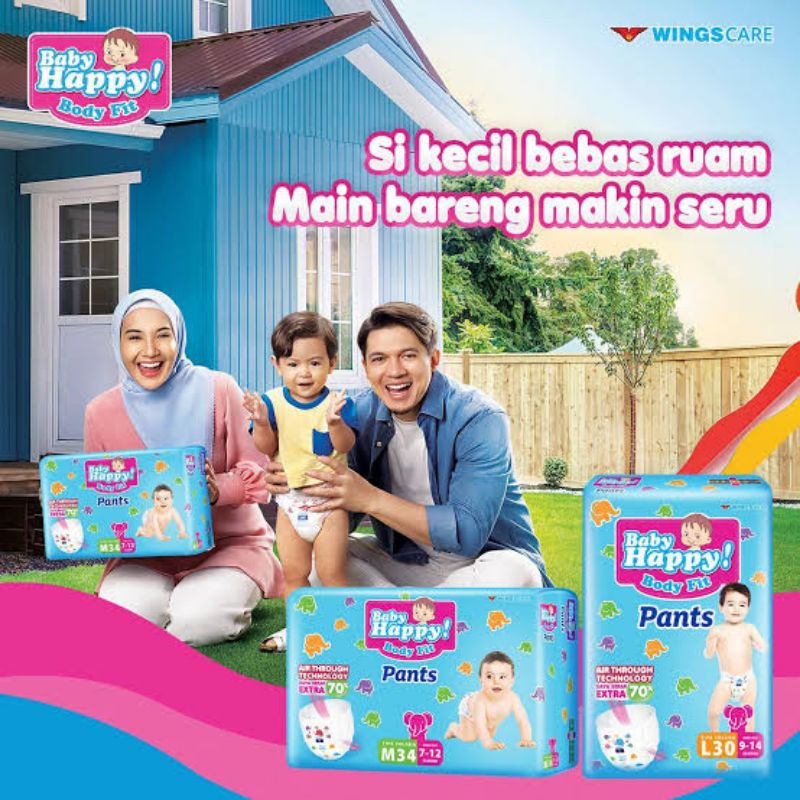 Jual Baby Happy Diaper Pants S40/ M32/ L28/ XL26/ XXL24/ XL20/XXL18 ...