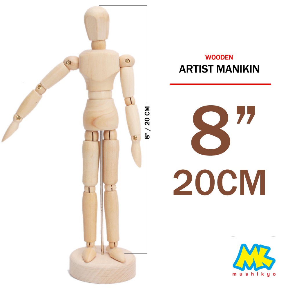 Jual Manekin Human Figure / Wooden Manikin Untuk Model Gambar | Shopee ...
