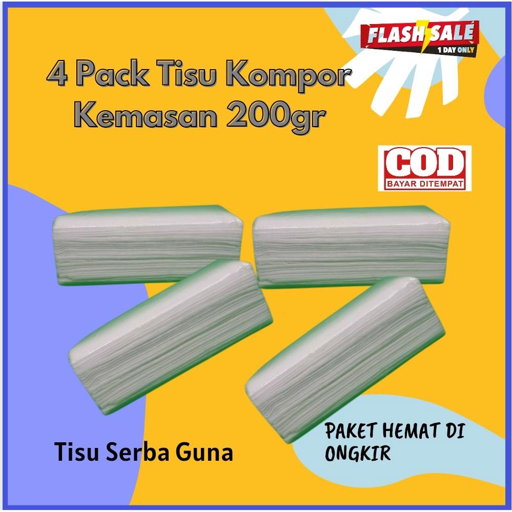 Jual COD [4pcs] Tisu Kompor Ajaib Tissu Serbaguna Bisa Dicuci Kemasan ...