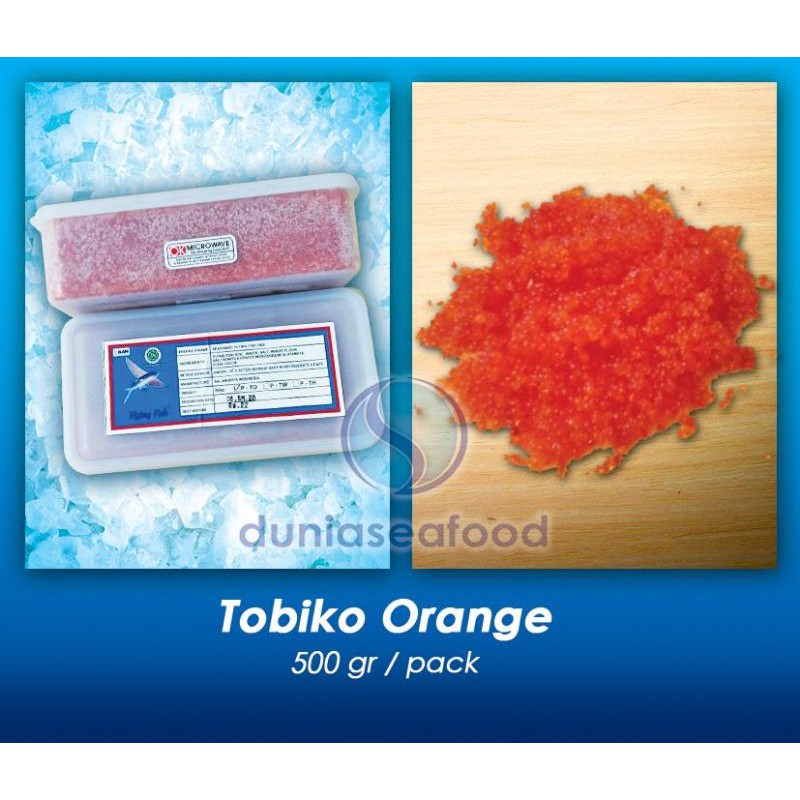Jual Tobiko Orange 500 gram/pack | Shopee Indonesia