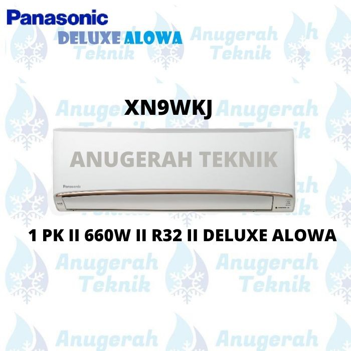 Jual AC SPLIT PANASONIC ALOWA 1 PK 1PK R32 ALOWA DELUXE NON INVERTER ...
