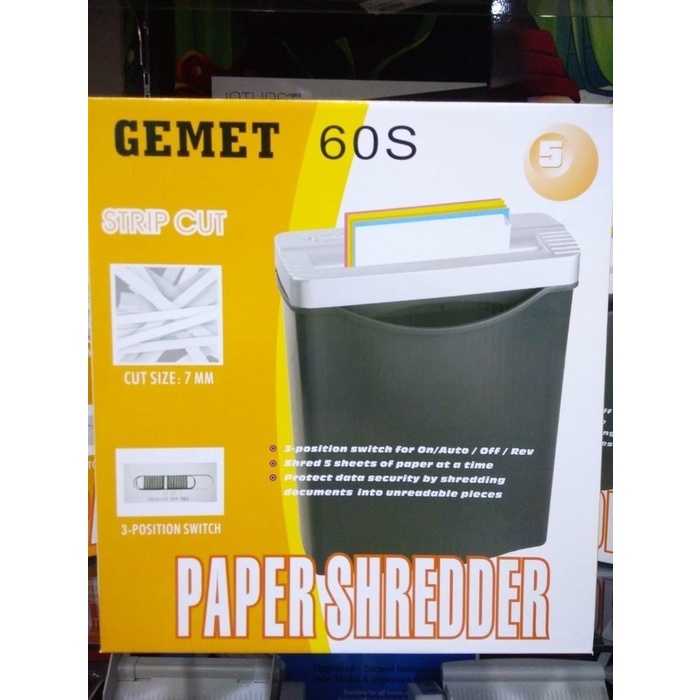 Jual GEMET 60S/PAPER SHREDDER/MESIN PENGHACUR KERTAS | Shopee Indonesia