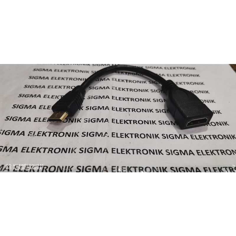 Jual Kabel HDMI FEMALE To Mini HDMI MALE 16cm HARGA PER 1 PCS | Shopee ...