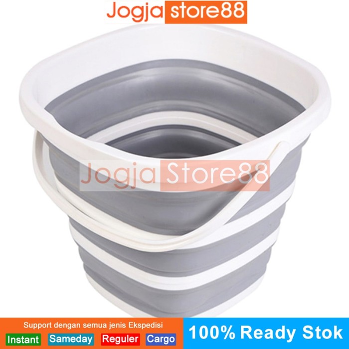 Jual Baskom Ember Lipat Water Bucket Foldable Collapsible 10 Liter ...