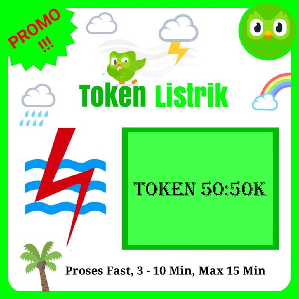 Jual TOKEN LISTRIK 50000 PRABAYAR MURAH PROSES CEPAT ( ID METER KIRIM ...