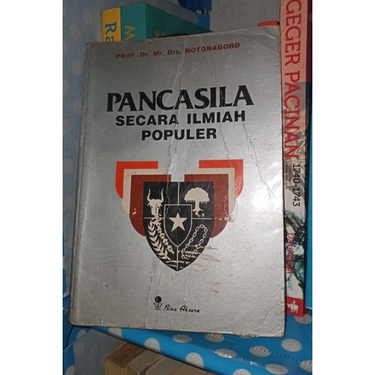 Jual Pancasila Secara Ilmiah Populer - Prof Notonagoro ( Buku Bekas ...