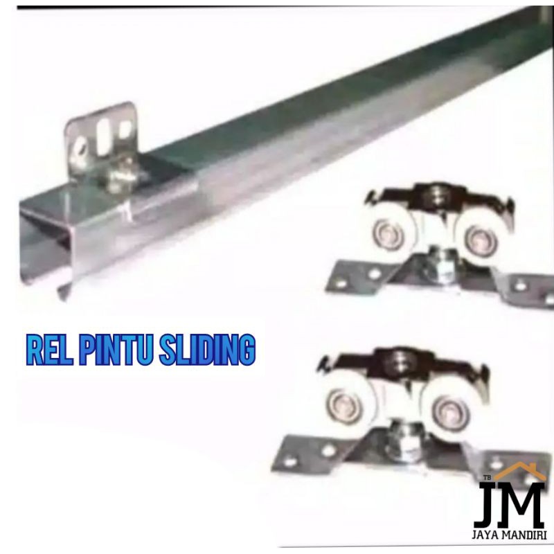 Jual Rel Pintu Geser Type j3 Panjang 180cm / Rel Pintu Sliding | Shopee Indonesia
