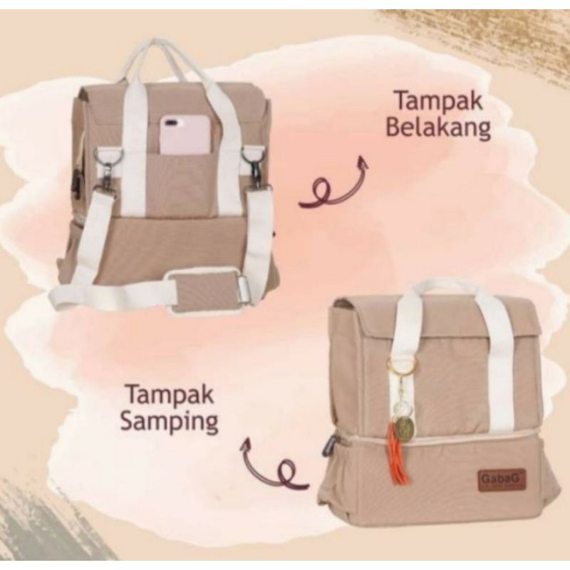 Jual GABAG Executive Series Rose dan Caramel Cooler Bag Diaper Bag ...