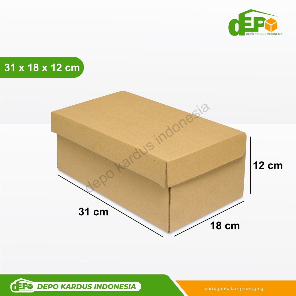 Jual Box 31x18x12 cm (Box Sepatu) Kardus/Karton/kemasan/packing ...