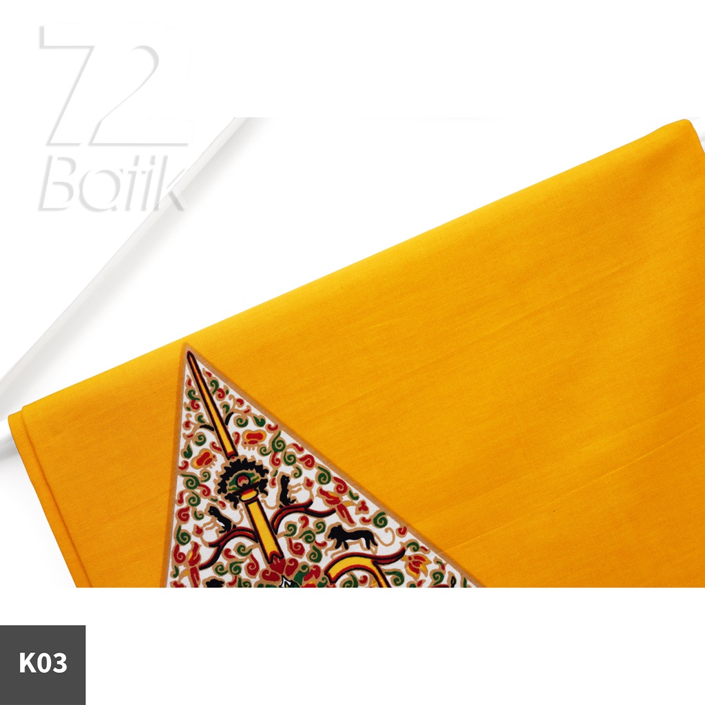 Jual KAIN BATIK PREMIUM Bahan Katun Motif Wayang Kupu Warna Kuning ...