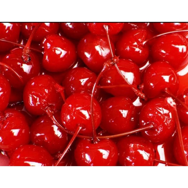 Jual cherry tangkai merah maraschino/red Cherry/cheri merah/chery ...