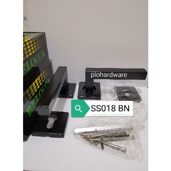 Jual Kunci Pintu BELOCCA SS018 BN - Gagang Pintu - Handel Pisah warna Hitam | Shopee Indonesia