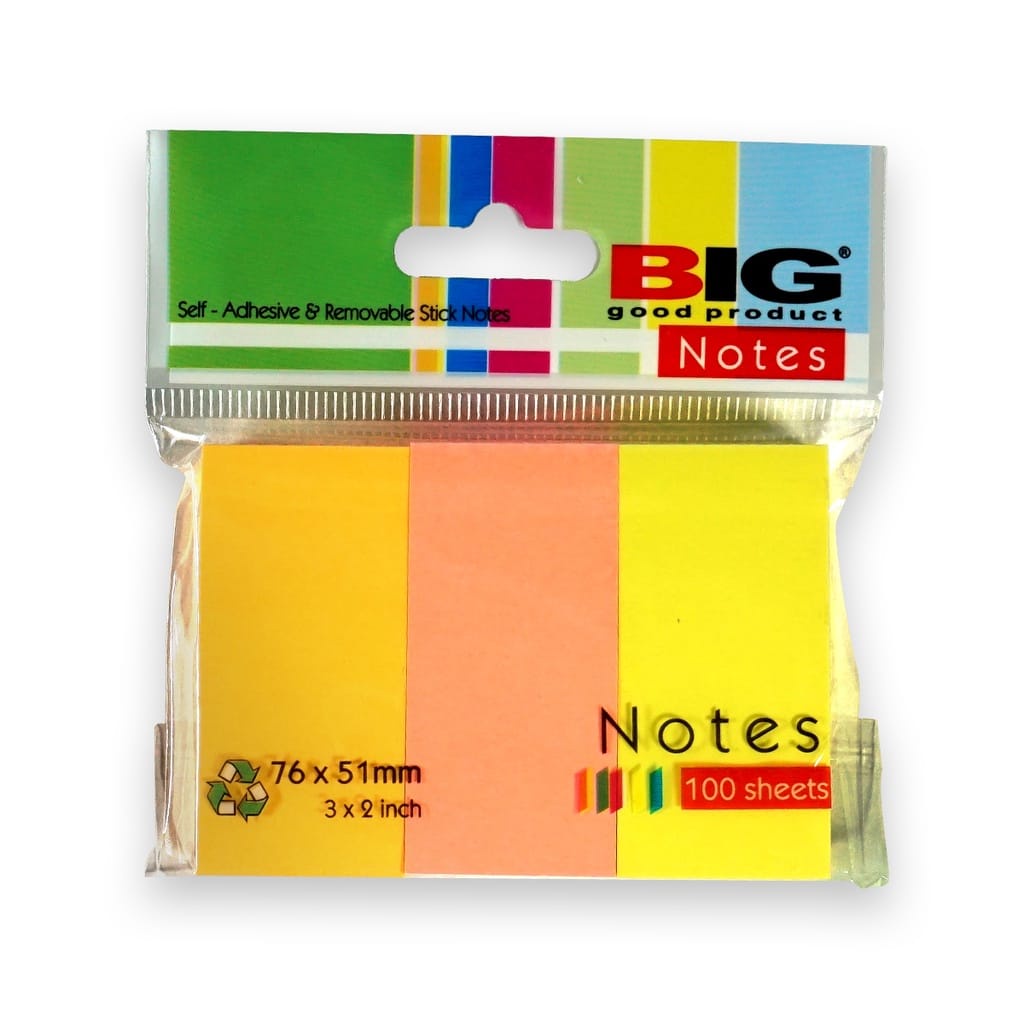 Jual STICKY NOTES 76X51 3 WARNA BIG | Shopee Indonesia