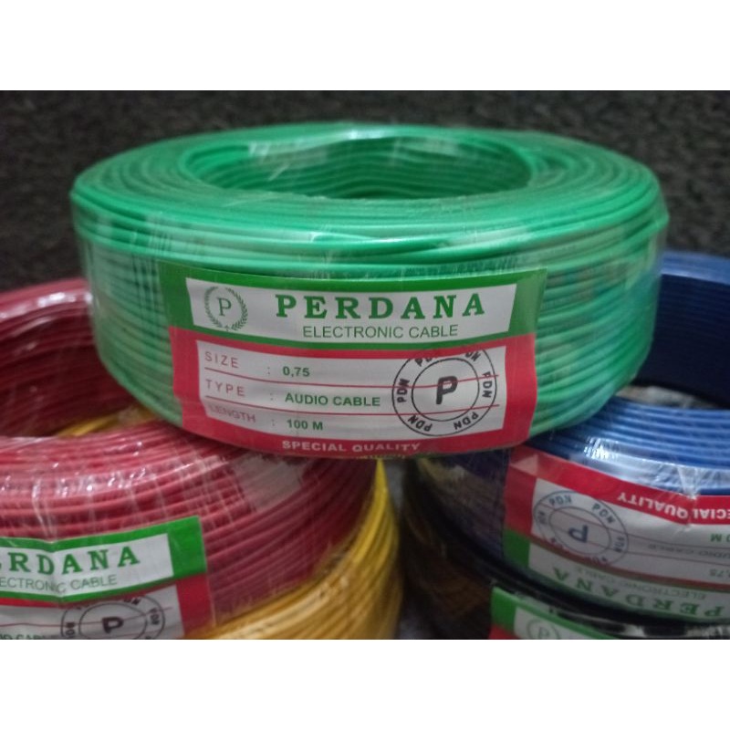 Jual Kabel Api Kabel Motor Kabel Listrik Nyaf 0,75mm 1Rol 100M | Shopee ...