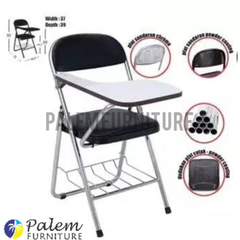Jual KURSI LIPAT KULIAH || KURSI SEKOLAH BESI || KURSI BELAJAR PHONIX ...