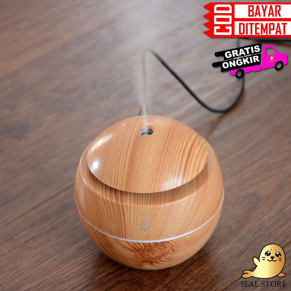Jual Humidifier Air 130ML Aromaterapi Difuser Model Bulat Kecil Polos ...