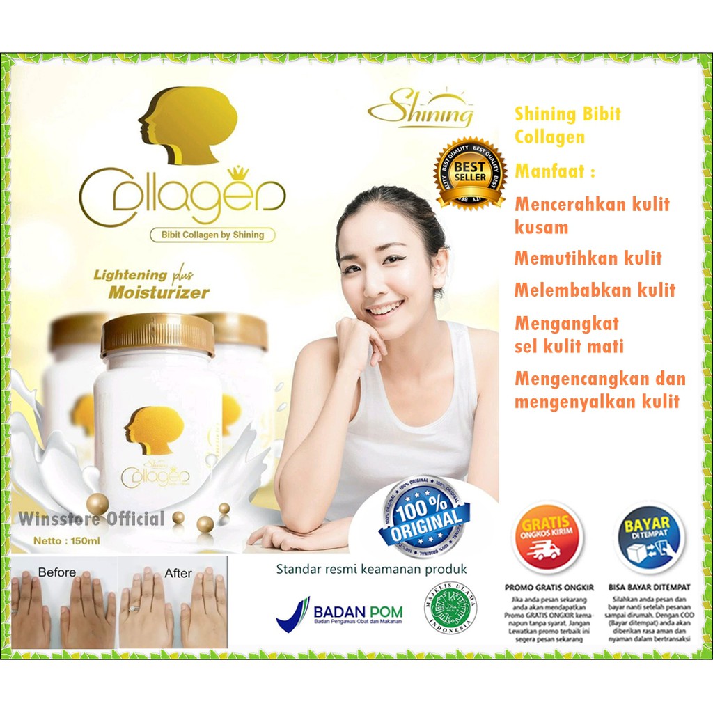 Jual [ORIGINAL] BIBIT PEMUTIH COLLAGEN BODY LOTION BPOM Wajah Putih Seketika Dalam 3 Hari Bisa ...
