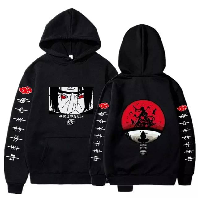 Jual Jaket Hoodie Anime Naruto Itachi Uchiha Akatsuki Sasuke Serial ...