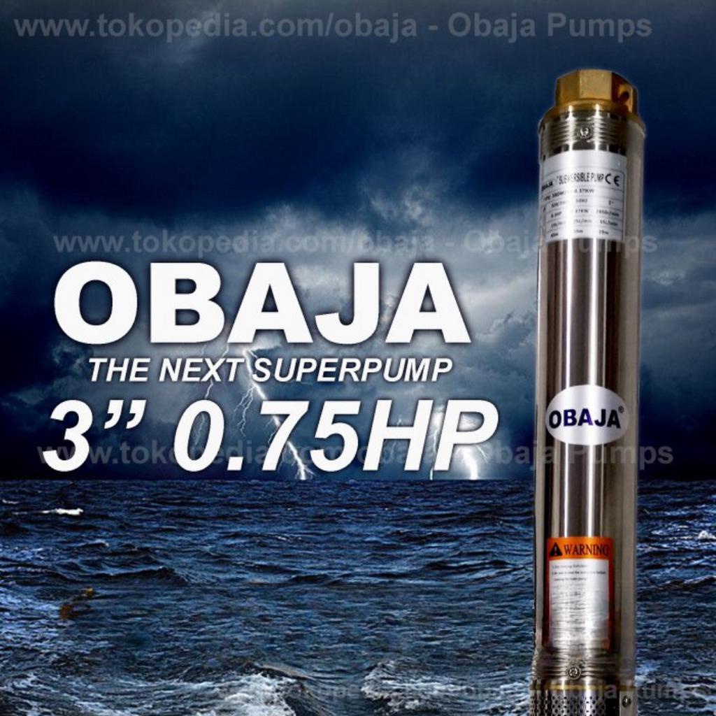 Jual Obaja Pompa Satelit 3" 0.75 HP (Submersible Pump 3 Inch 3/4 HP ...