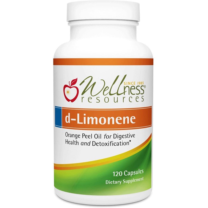 Jual WELLNESS RESOURCE High Potency d-Limonene 1000 mg, 120 Capsules ...