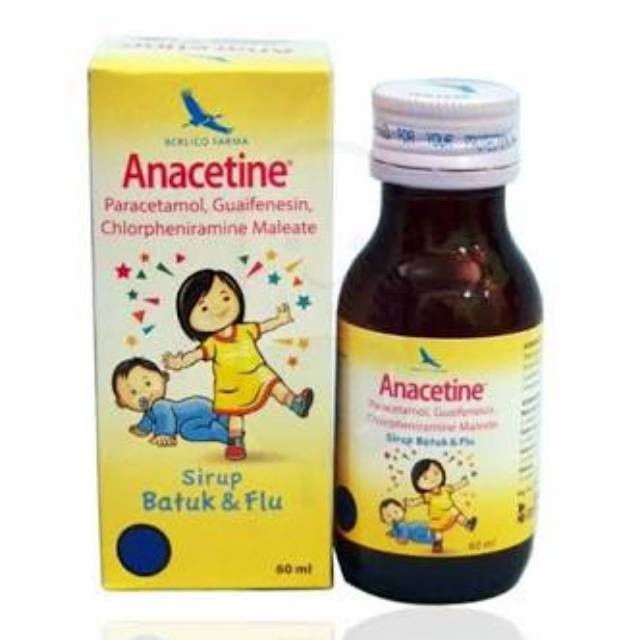 Jual ANACETINE SYRUP 60 ML / OBAT BATUK DAN FLU ANAK | Shopee Indonesia