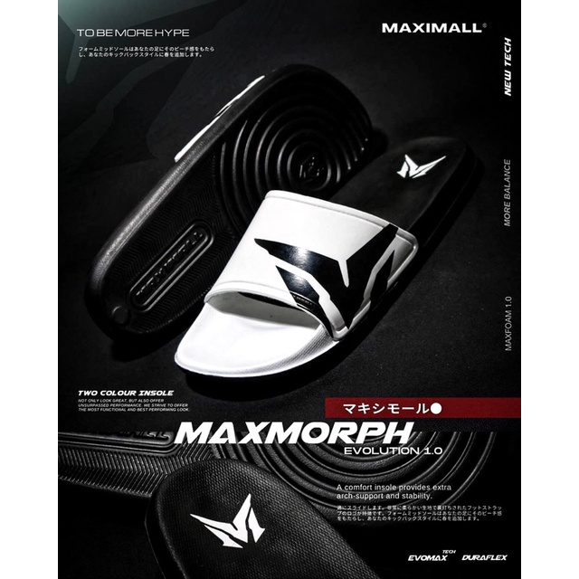 Jual Sandal Slide Maximall Max-Morph White Series | Shopee Indonesia