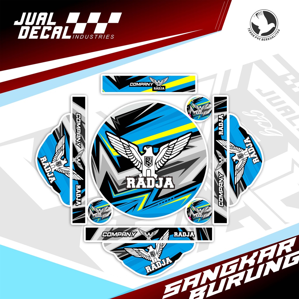 Jual Stiker Sangkar Burung Lovebird RADJA Decal Tebok Love Bird Kandang ...
