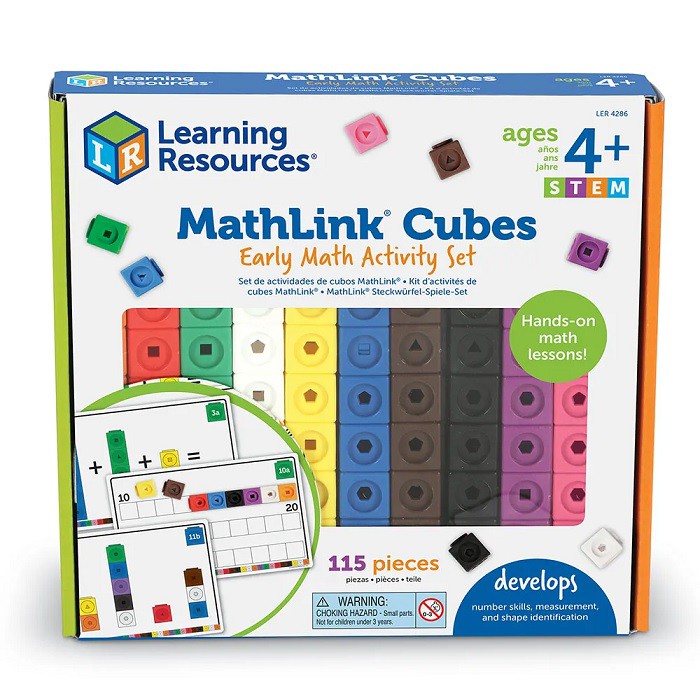 Jual Learning Resources MathLink Cubes Early Math Activity Set Puzzle ...
