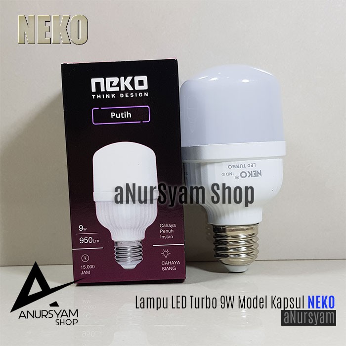 Jual Lampu LED 9 Watt NEKO LED Turbo Model Kapsul 9 Watt | Shopee Indonesia