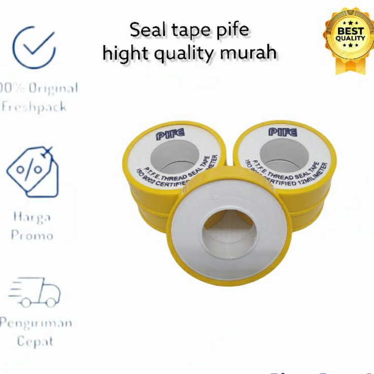 Jual Seal Tape siltip selotip isolatip TBA kran pipa 12 mm X 10 m HIGH ...