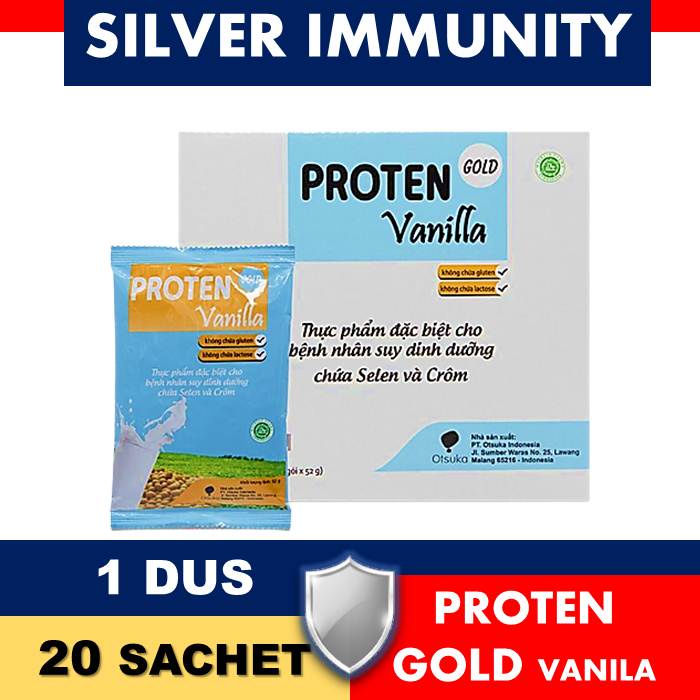 Jual PROTEN GOLD VANILA BOX 20 SACHET | Shopee Indonesia