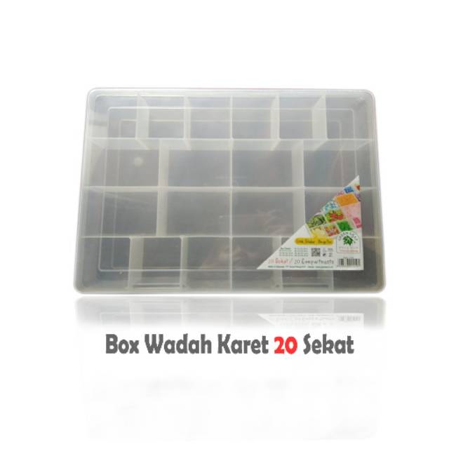 Jual Box wadah karet besar (20 sekat ) | Shopee Indonesia