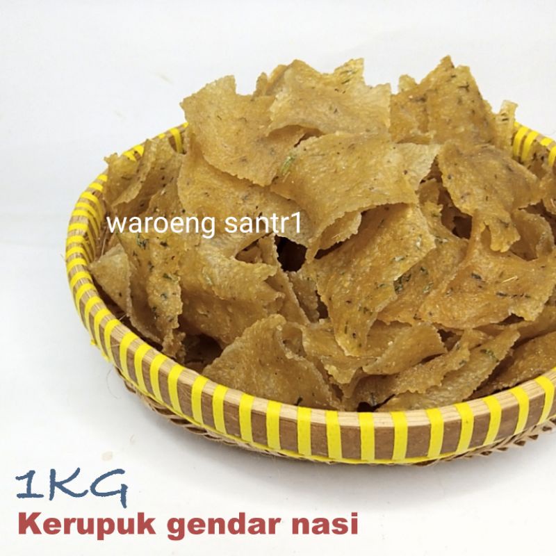 Jual Kerupuk krupuk gendar legendar nasi mentah gurih nagih 1kg ...