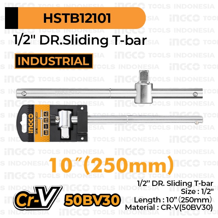 Jual Sliding T-Bar (1/2") INGCO HSTB12101 - Gagang Stang Kunci Sok Sock ...