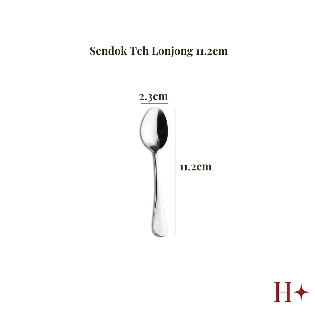 Jual H Errai Alat Makan Stainless Steel Ukuran Kecil Sendok Dessert ...