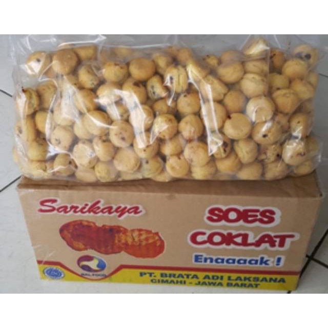 Jual T20R Snack Soes Coklat Reagen Cemilan Soes Kering Cokelat 1 Kg ...